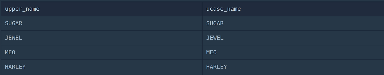 문자열에서 대소문자 구분없애기 - upper, lower, initcap