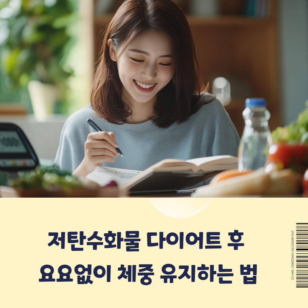 요요없이 체중 유지하는 법 저탄수화물 다이어트 후 실천해야 할 5가지 근육감소 체지방증가 식사일기 체중모니터링