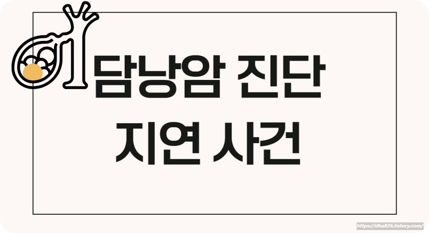 용종 총담관 확장 등 담낭암 의심 환자 진단 지연 안기자 의료판례
