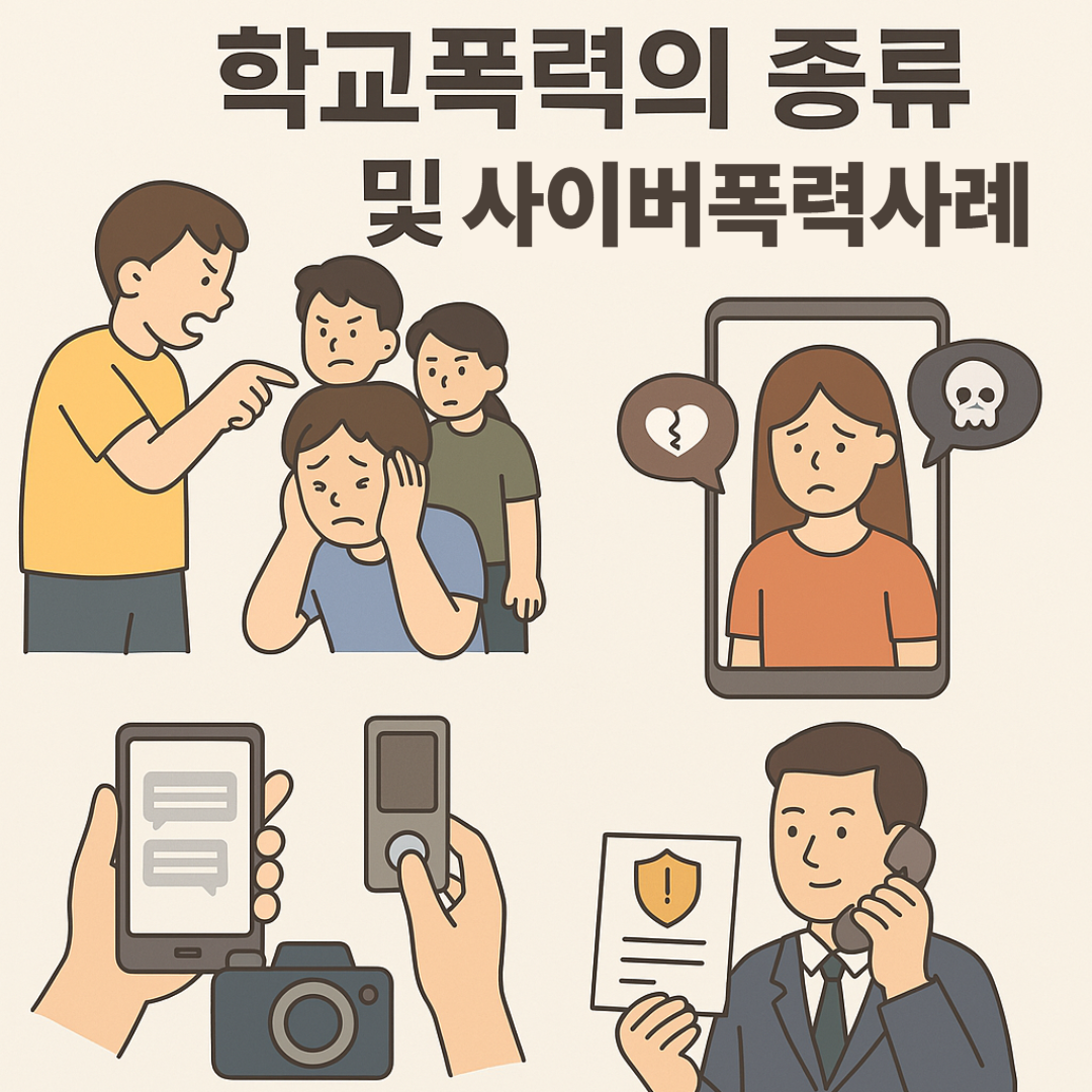 학교폭력 종류와 사이버폭력 사례 가해자 처분 수위까지 정리