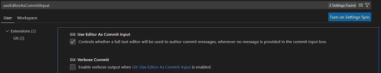 [git] vscode에서 커밋 시 COMMIT_EDITMSG 열릴 때 : 해결 방법