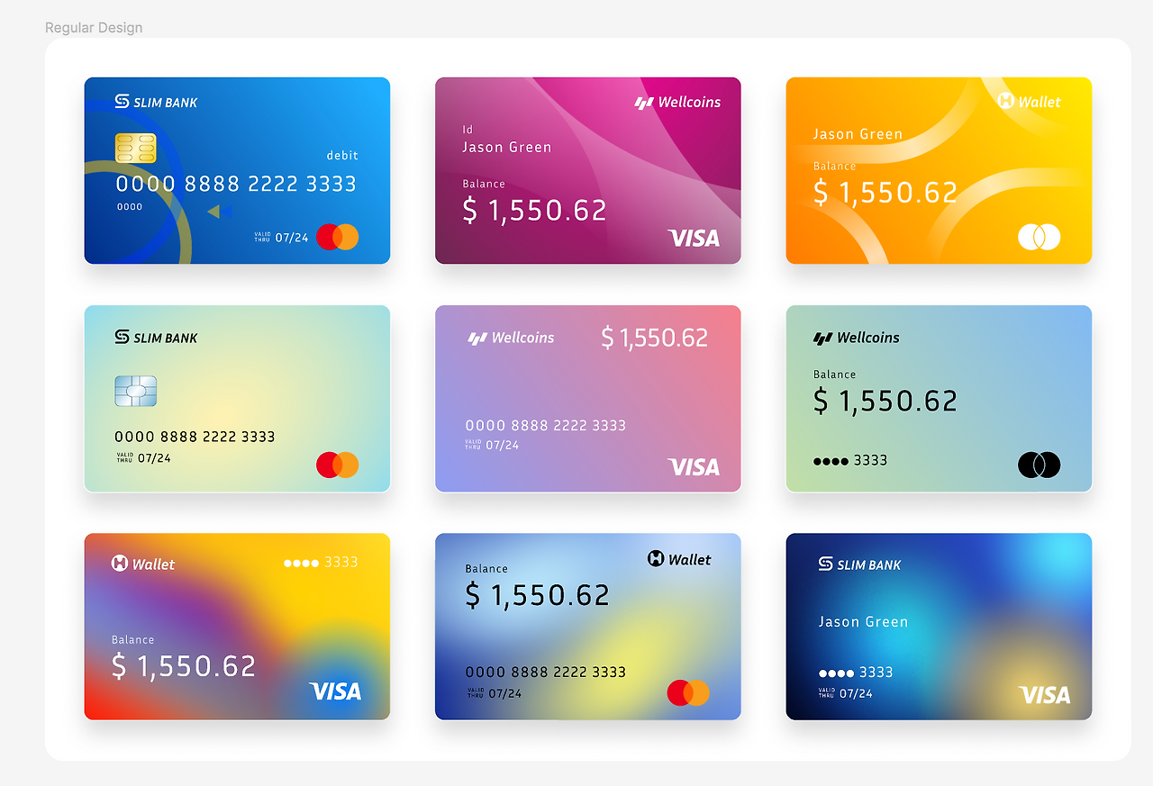 [무료소스] 무료 신용 카드 목업, 소스 피그마 - figma