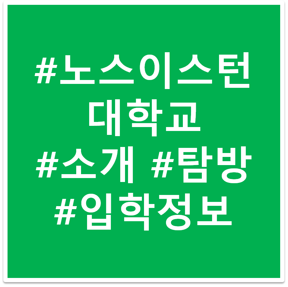 노스이스턴 대학 소개역사탐방입학요건결론