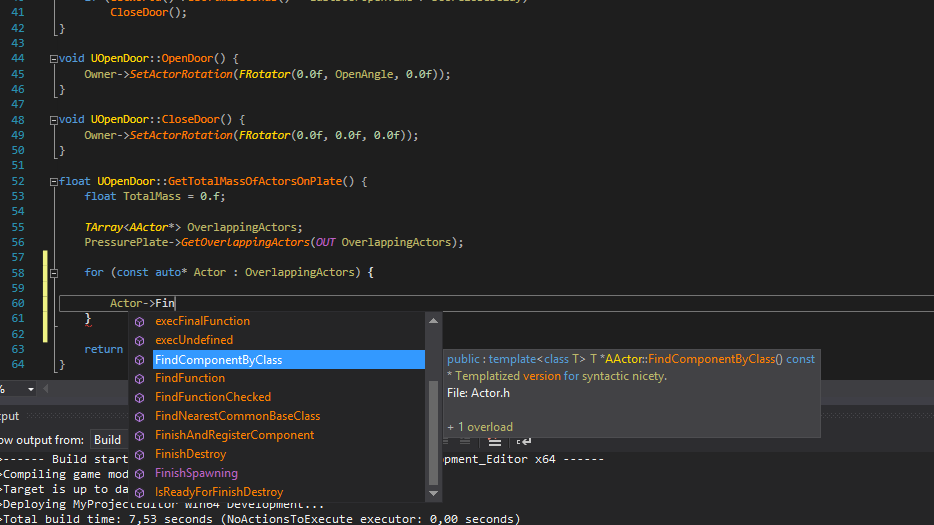 Visual Studio 언리얼 자동 완성 기능 플러그인 : Visual Assist X