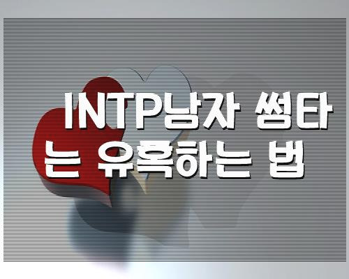 Intp남자 썸타는 유혹하는 법 