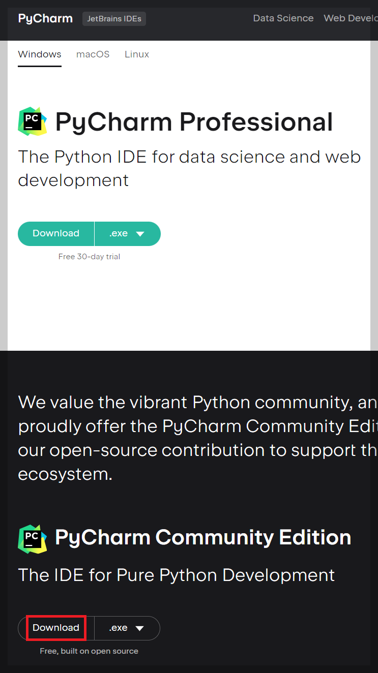 Python 개발 툴 Pycharm 설치 방법