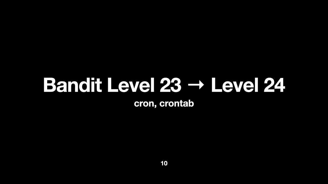 Bandit Level 23 → Level 24