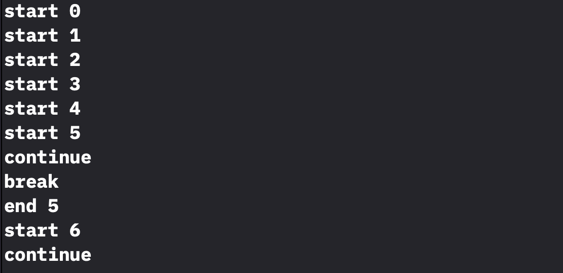 [Swift] break vs continue 차이