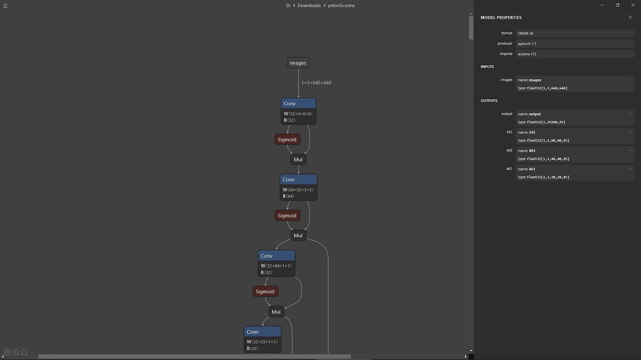 [Python] ONNX 노드 이름, 아웃풋 확인