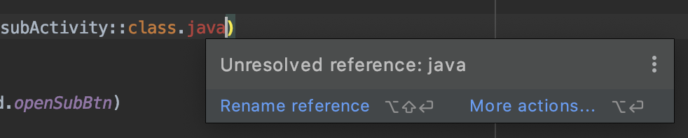 [안드로이드] unresolved reference: java