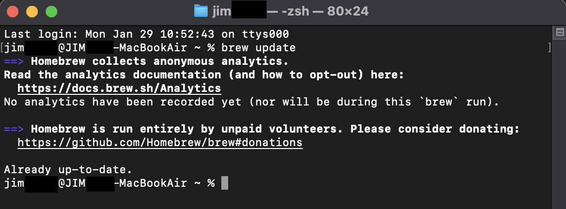 [MariaDB] 맥(Mac)에 마리아디비(MariaDB) 설치하기 - Homebrew 이용