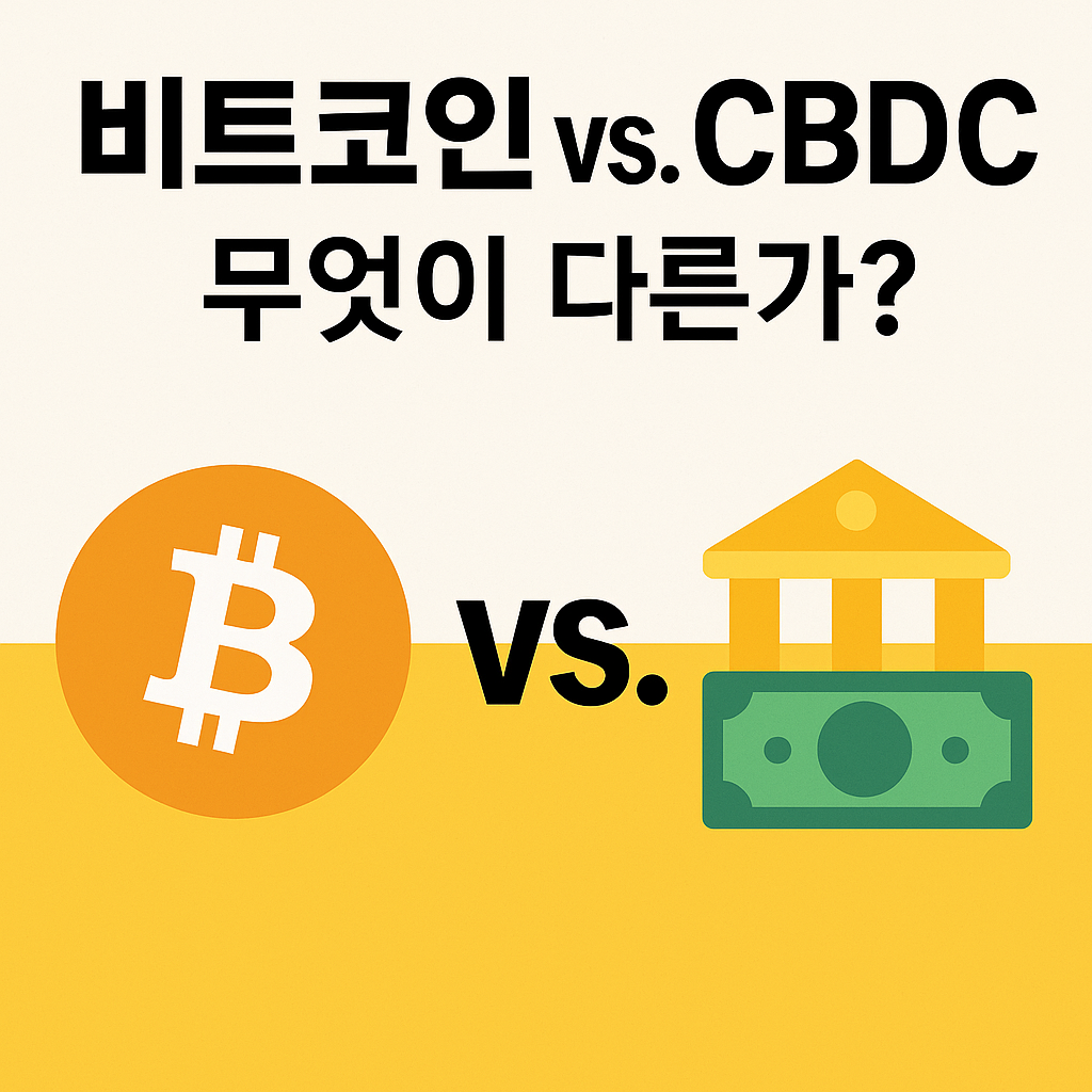 [비트코인 2]비트코인 vs CBDC - 무엇이 다른가?