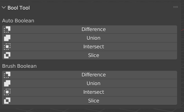 Blender - Bool Tool Addon