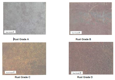 SSPC-Vis 1-89에 따른 Rust Grade