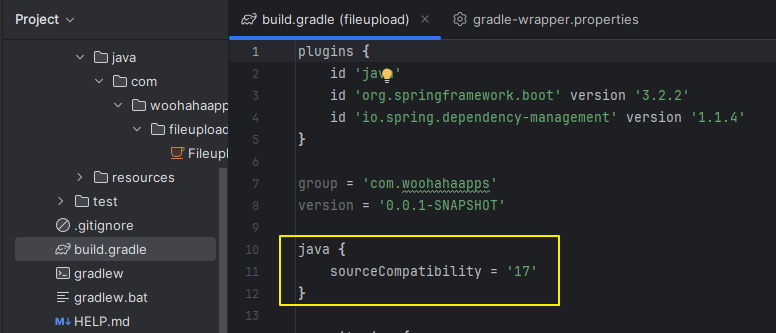 spring boot + gradle Project 만들기