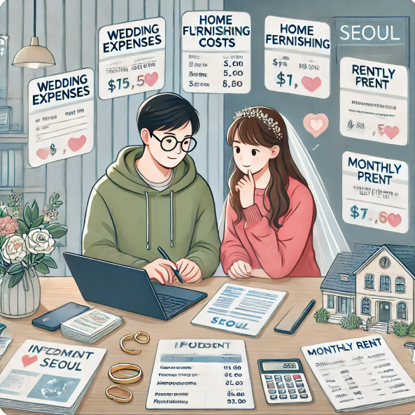 2025년 서울시 결혼살림 장만비와 결혼 비용 신혼집 월세까지 알아보기