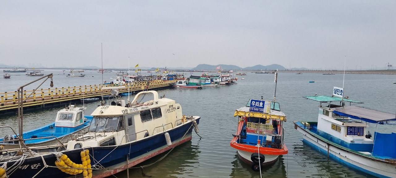 서산 9경 삼길포항 선상어시장 및 일몰