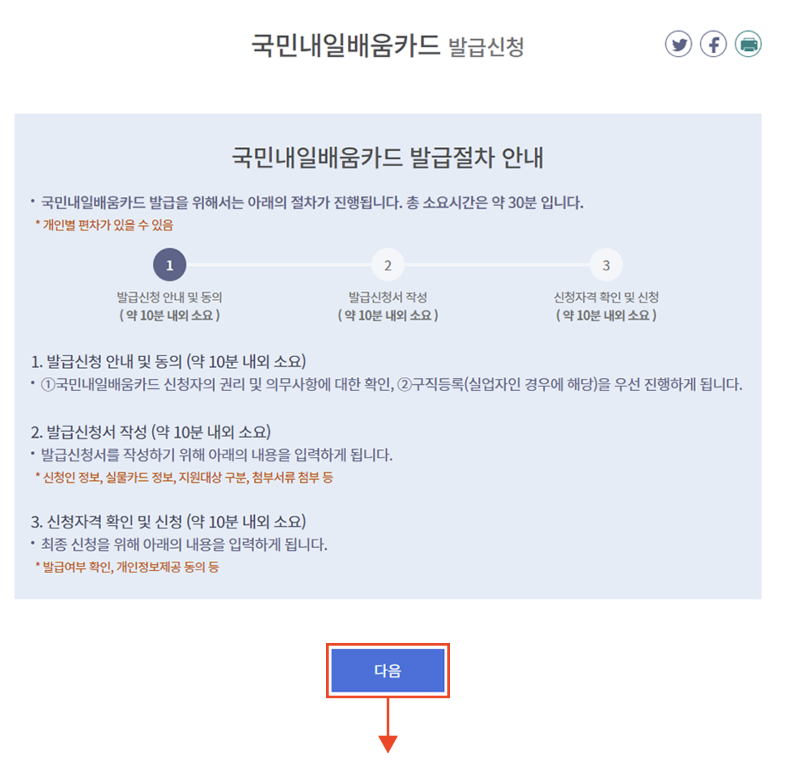 인천 연수구 송도동 요양보호사 자격증 국비지원 신청방법 내일배움카드 발급 바로가기