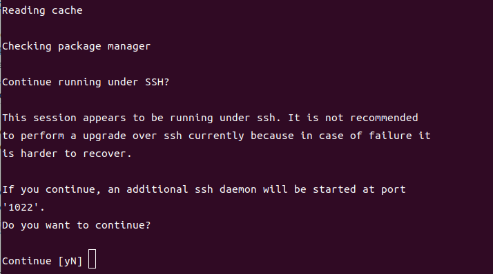우분투 서버 20.04를 22.04로 업그레이드