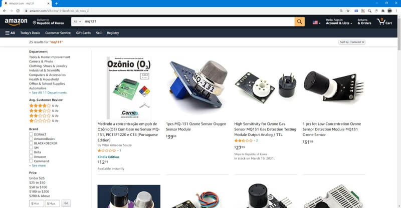 MQ-131 Ozone Gas Sensor [Arduino Sensors for Everyone]