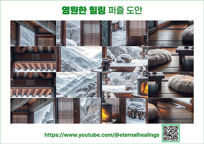 담양 한옥 퍼즐 게임 도안 색칠공부도안 이미지 그림 프린트 무료다운 어르신 노인 유아 인지프로그램 치매예방