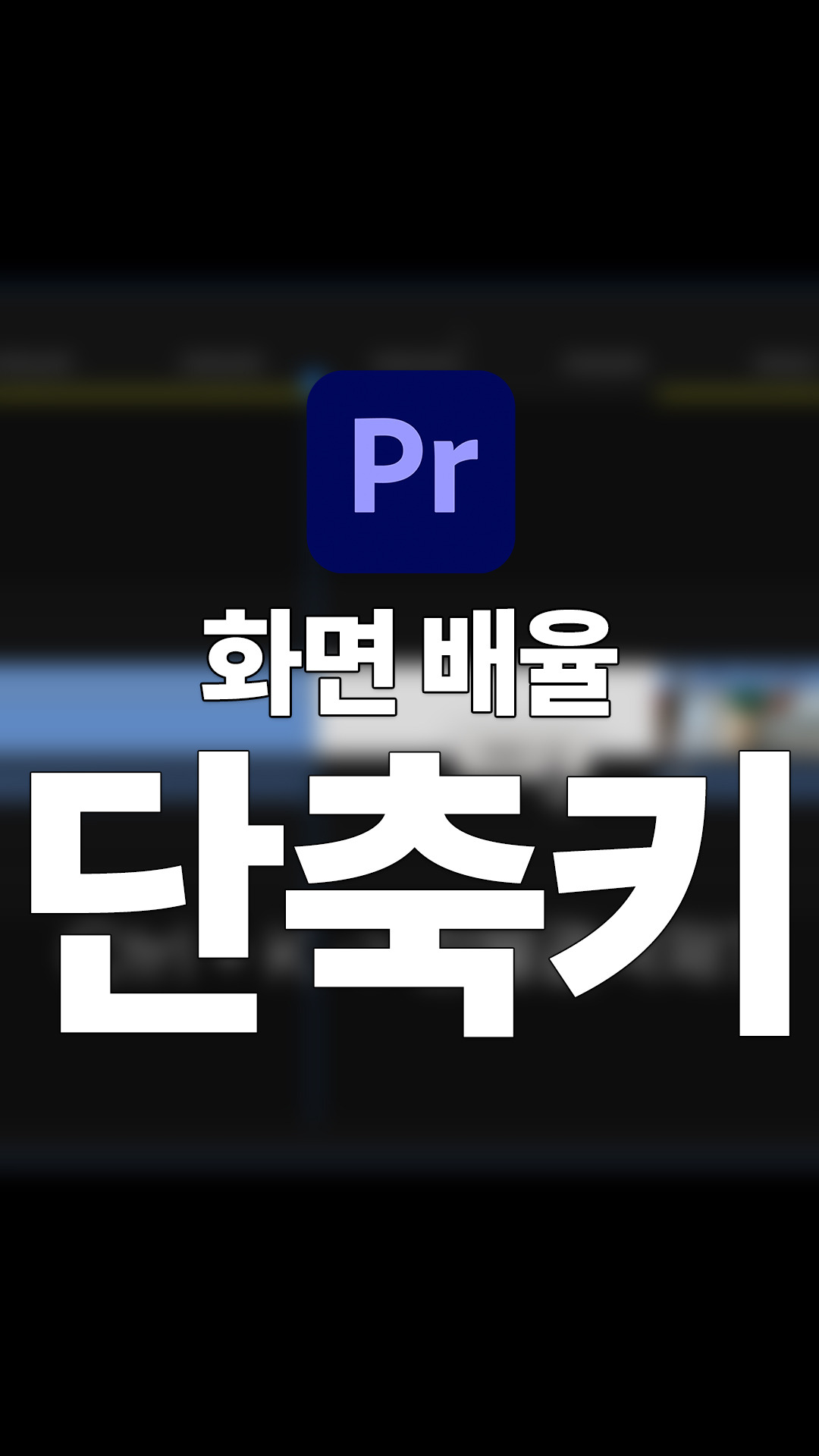 프리미어 프로 화면배율 확대 축소 단축키