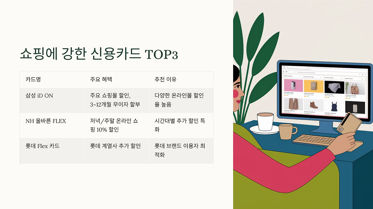 혜택많은 신용카드 추천(사용목적별 총정리)｜2025년 최신판