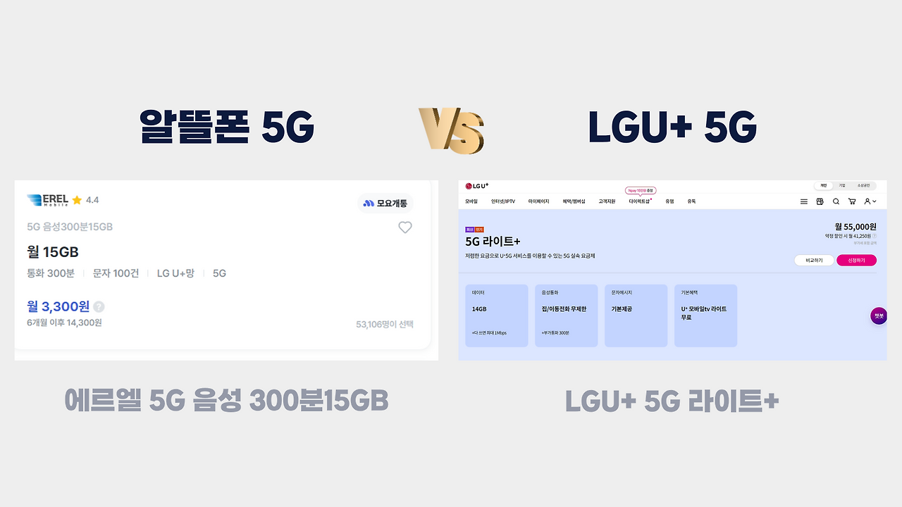 Lg 유플러스 에르엘 알뜰폰 3300원 5g 15gb 요금제 가입 후기 및 요금제 완벽 비교