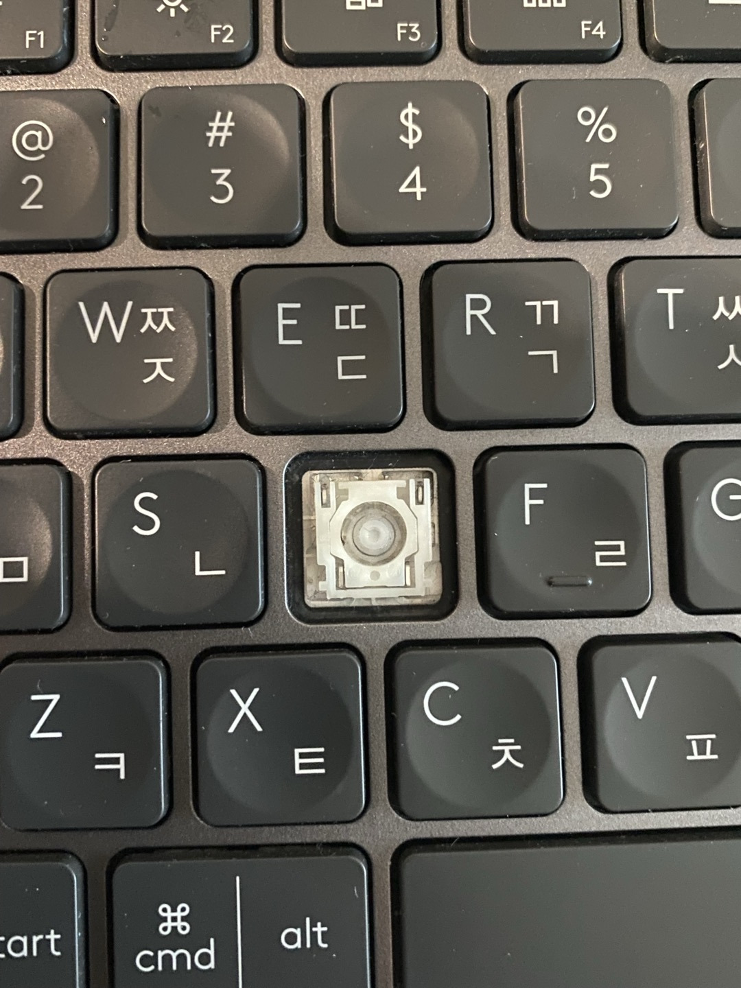 로지텍 Mx Keys 키보드 공식 As 불가 키캡과 힌지 자가 교체하기