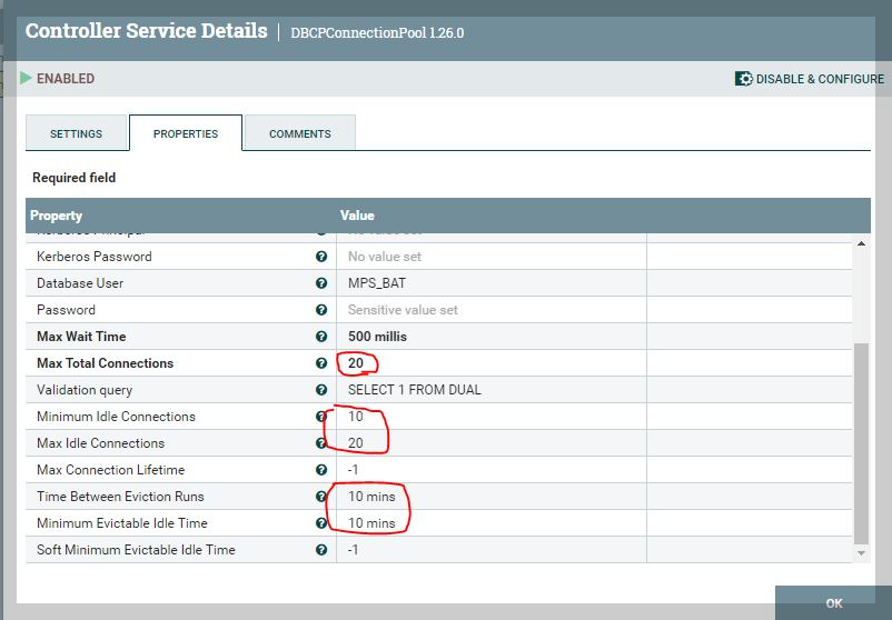 [Apache Nifi] DBCPConnectionPool 설정
