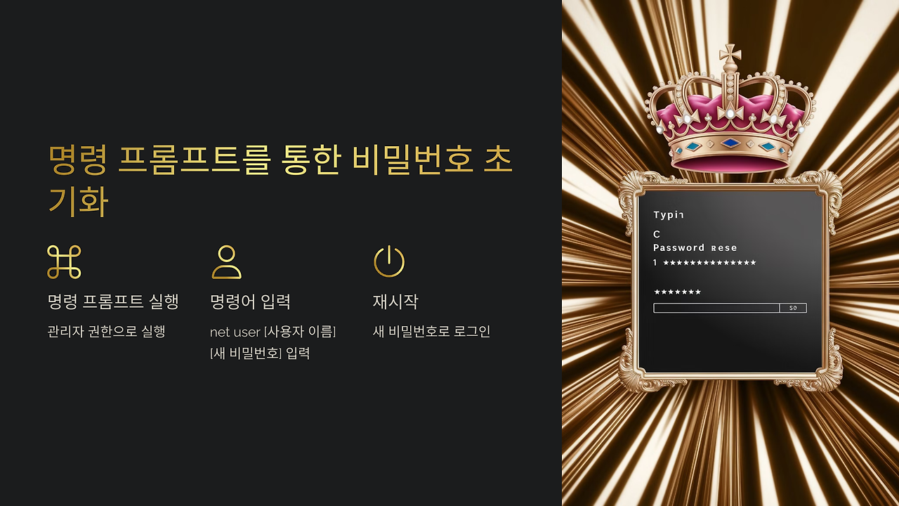 윈도우 10 비밀번호 분실 시 해결 방법