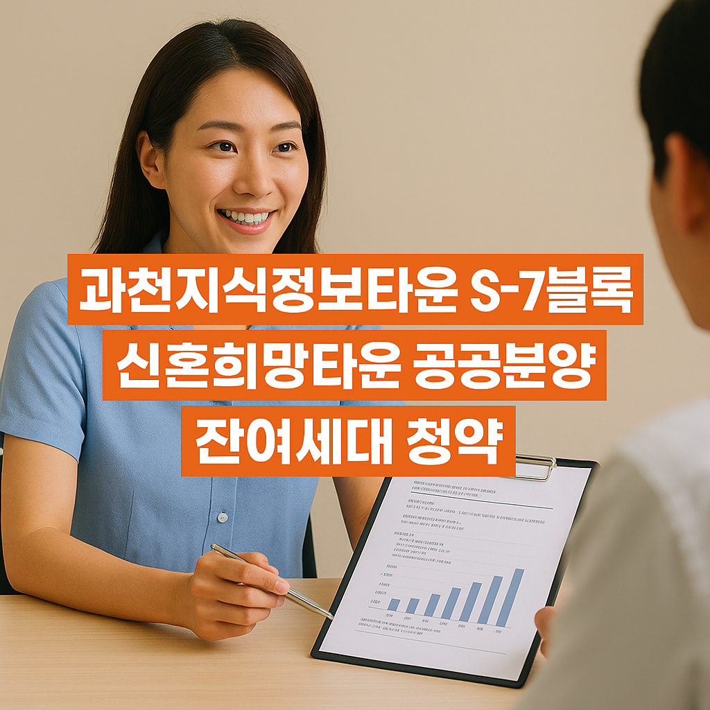 과천지식정보타운 S 7블록 신혼희망타운 공공분양 잔여세대 청약 줍줍 총정리 2025년 6월 Jan