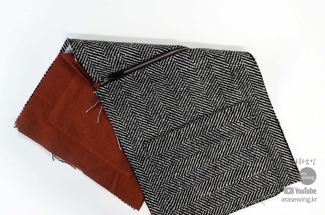 폴드오버 크로스백 만들기/영상/도안/Fold over Bag Tutorial