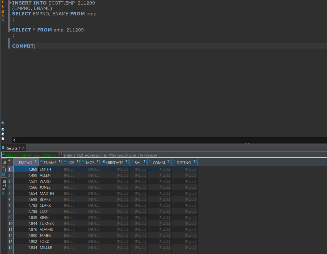 [Oracle]insert into select from table