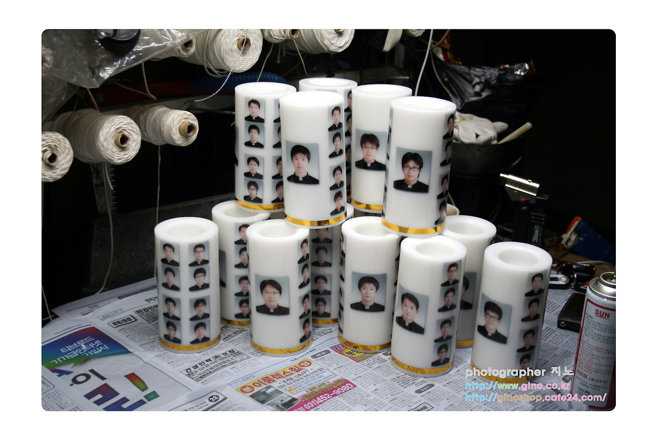 지노캔들gino Art Candle양초를연구하는사람들 명학성당 사제서품 선물 캔들
