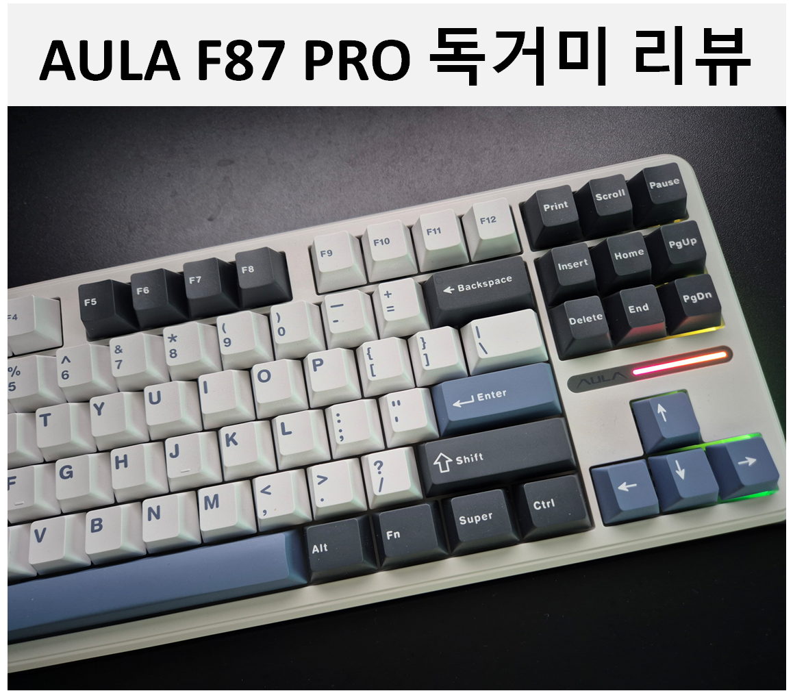 Aula F87 Pro 독거미 회목축 기계식 키보드 리뷰