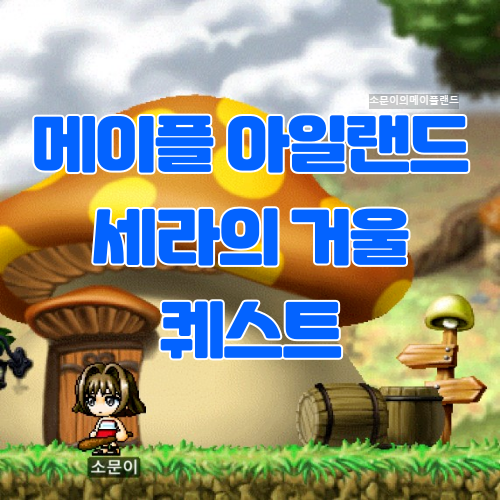 메이플 아일랜드 세라에게 거울 빌려오기