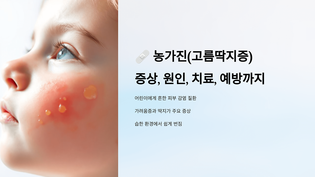 농가진 증상 원인 치료방법 법정 전염병여부와 전염성