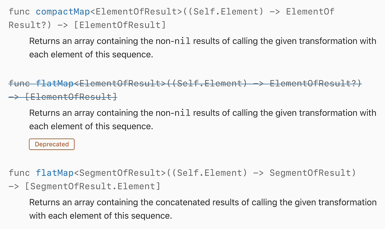 map flatMap 그리고 compactMap :: 삼쓰의 개발 블로그
