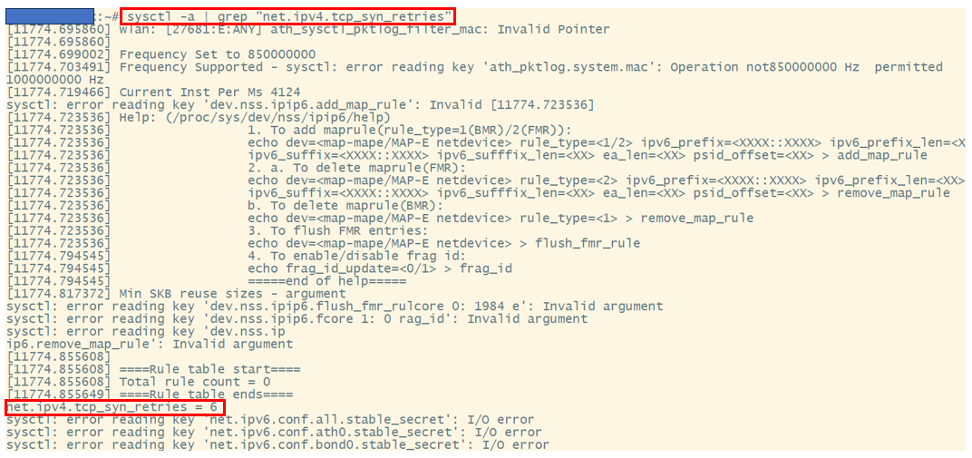 [network/openwrt] TCP open fail 시 재전송 횟수 확인