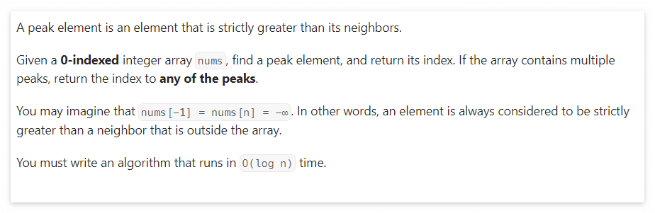 [Java] 162. Find Peak Element — Eager To Learn 🌌
