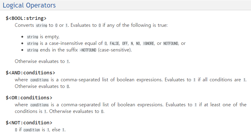 [CMake] Generator Expressions