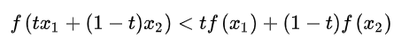 Convex function 설명 (strictly convex function, concave function) - 유니의 공부