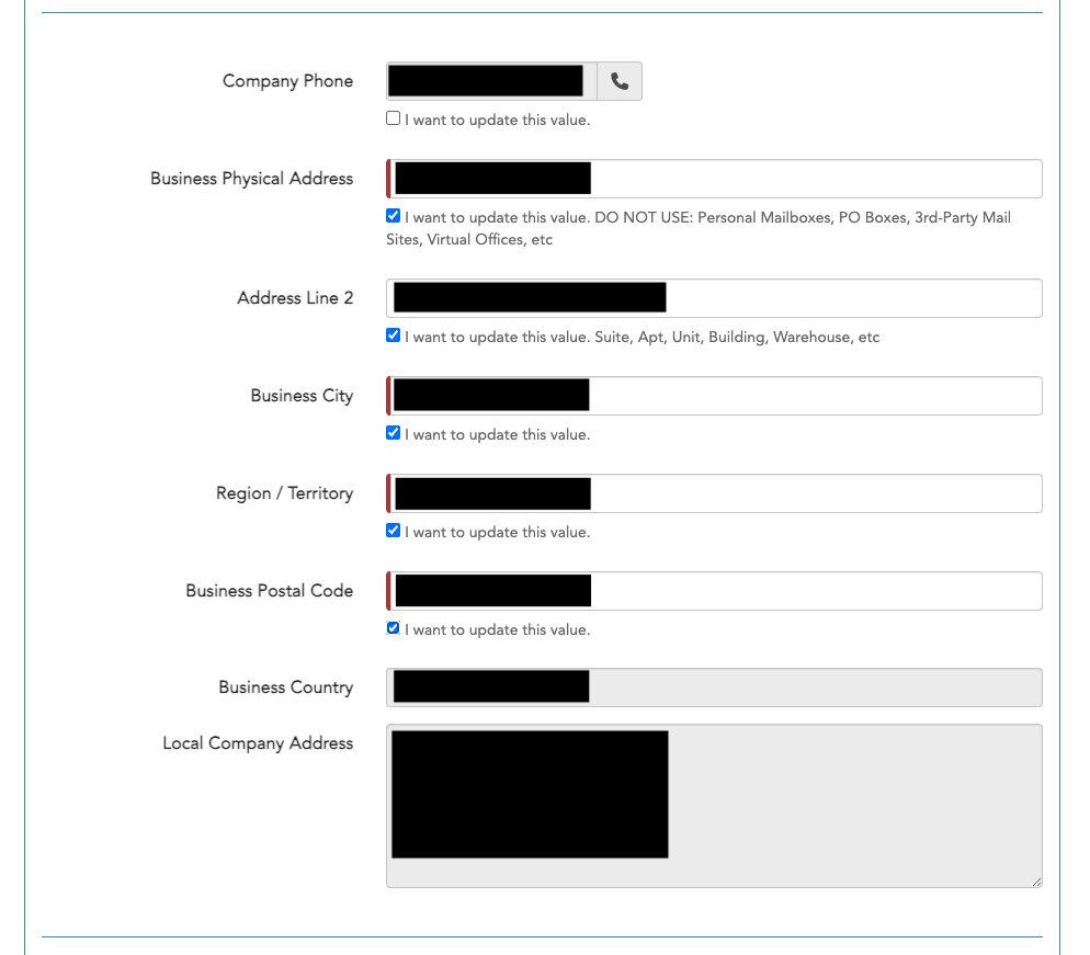[iOS] DUNS number 정보 수정하기