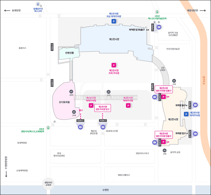 JUJULAND :: 벡스코 주차요금, 할인, 위치