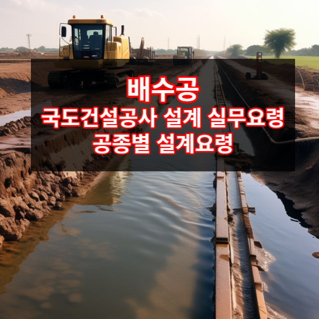국도건설공사 설계 실무요령 공종별 설계요령 3배수공 배수공 정의