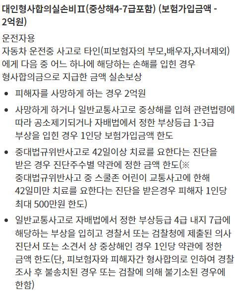 한화손해보험 다이렉트 운전자보험 특징 상품 보장내용 및 약관 보험료 계산방법