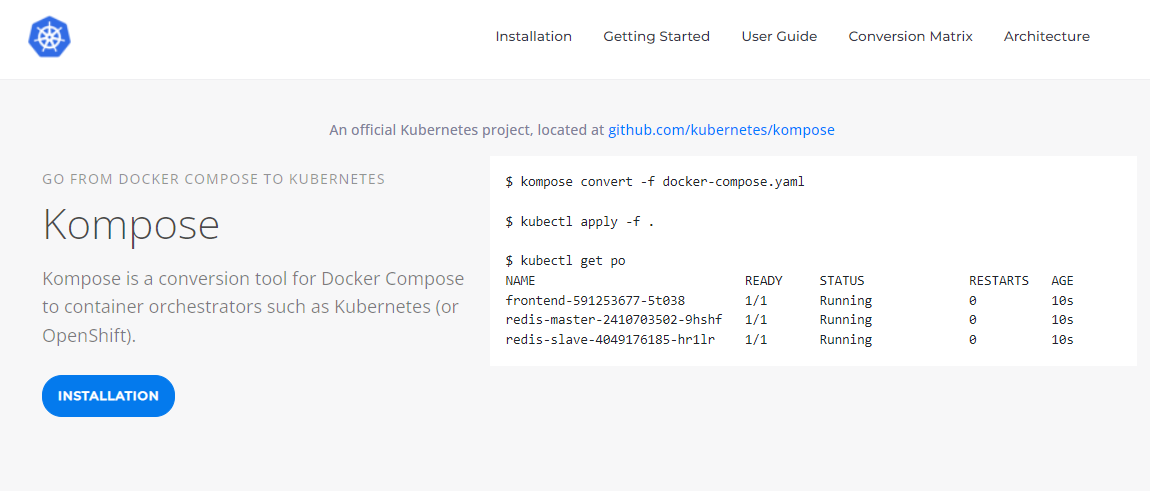 Minikube 활용팁 kompose :: morenice's blog