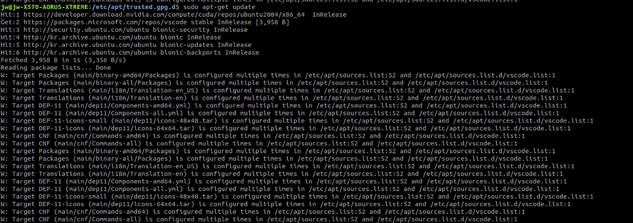 W: Target Packages (main/binary-amd64/Packages) is configured multiple times