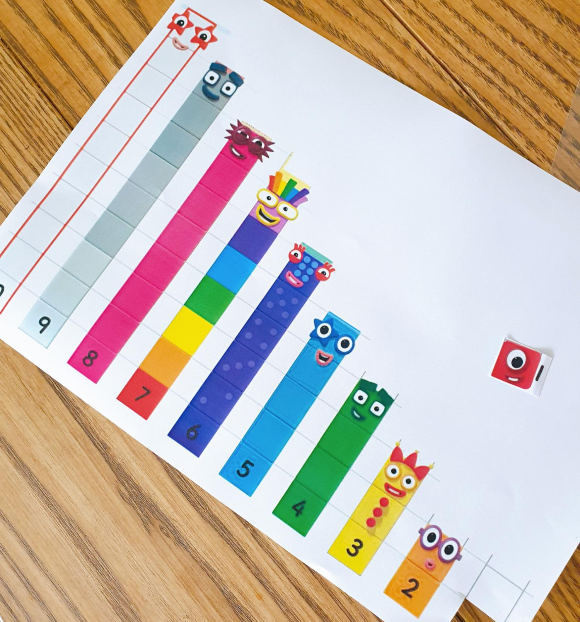 블럭놀이 Numberblocks 넘버블럭스 만들기 킨더큐브 활용
